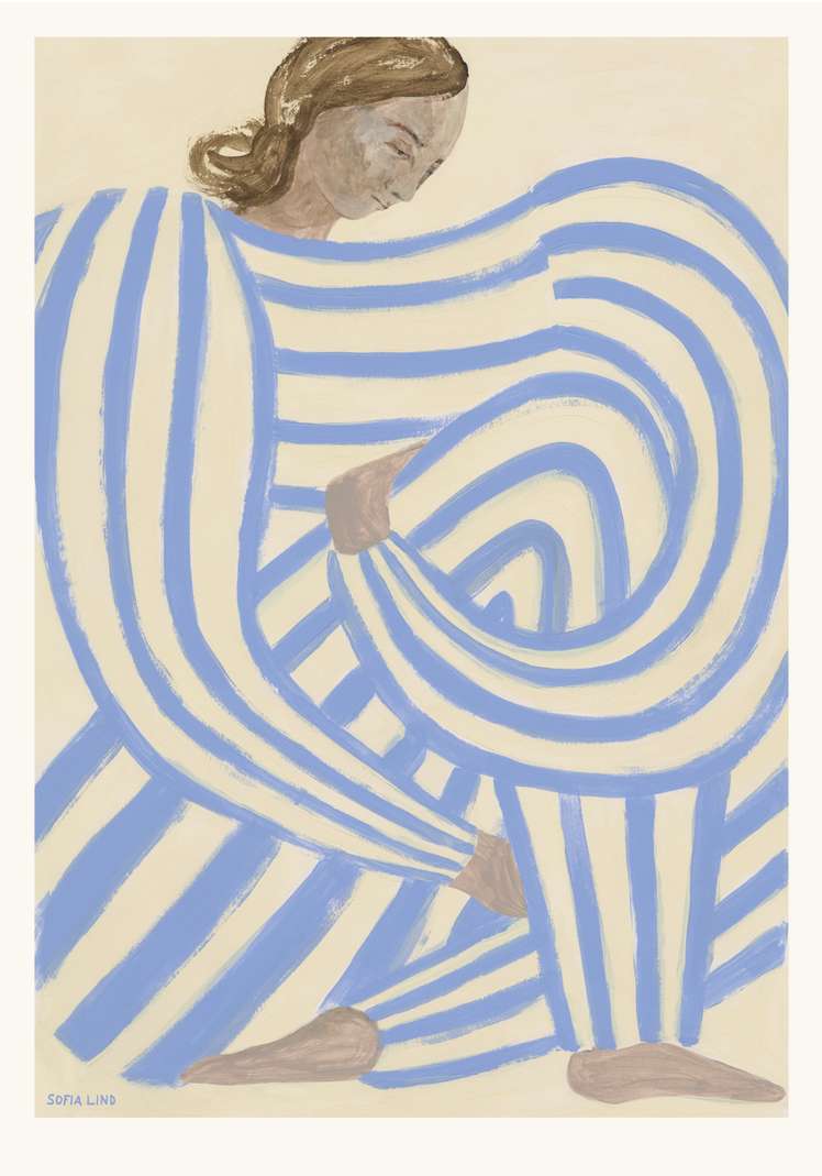 Sofia Lind — Artilleriet Art Collaboration - Blue Stripe — Posters ...