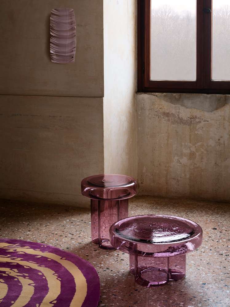 Miniforms — Soda Side Table - Amethyst Glass - High — Shop All ...