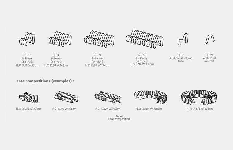 Moustache — Extra Bold Sofa - 3 Seater - Grey Blue — Shop All | Artilleriet
